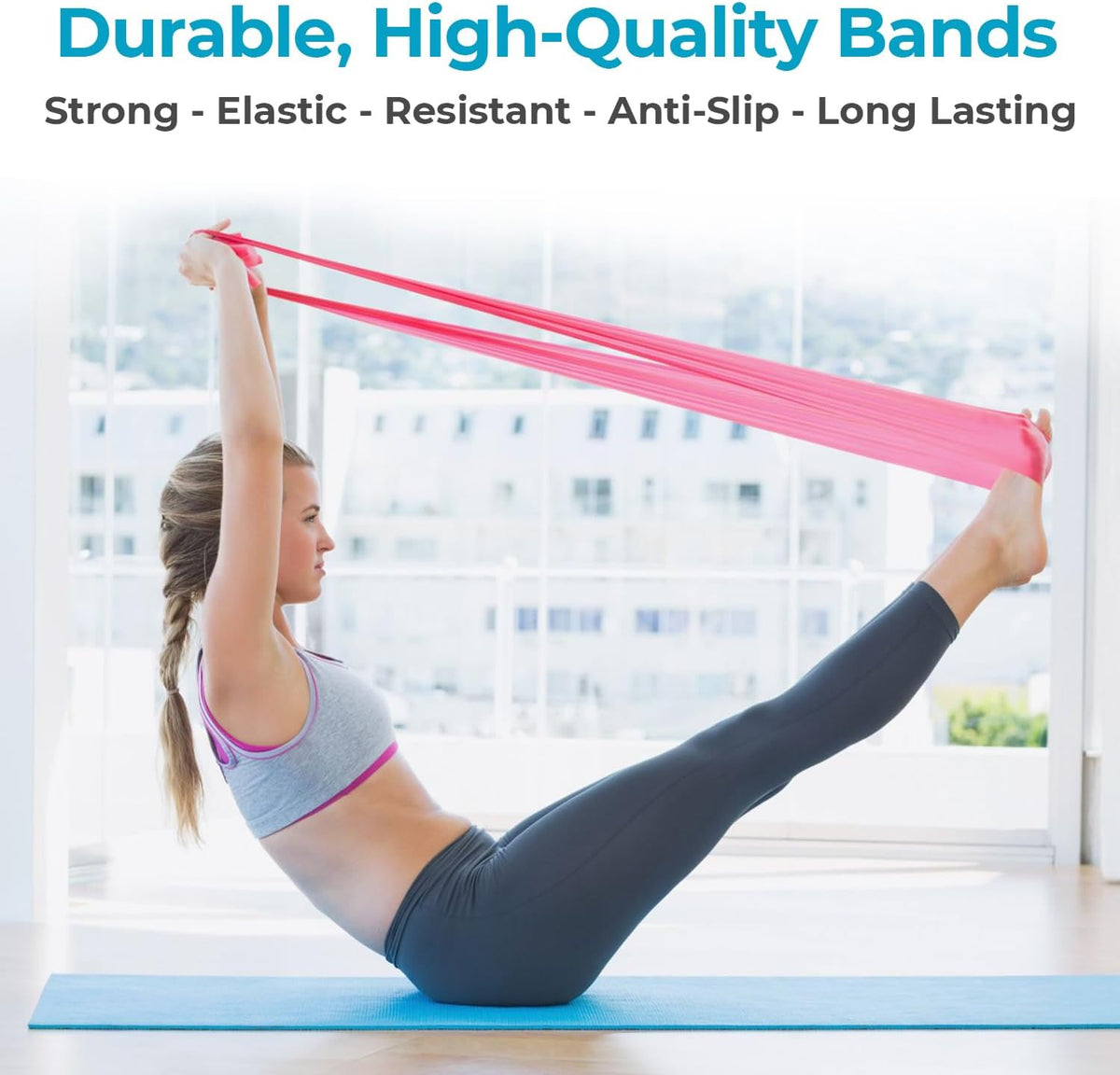 Portable Lightweight Long Resistance Bands (Set Of 5) – Beenax